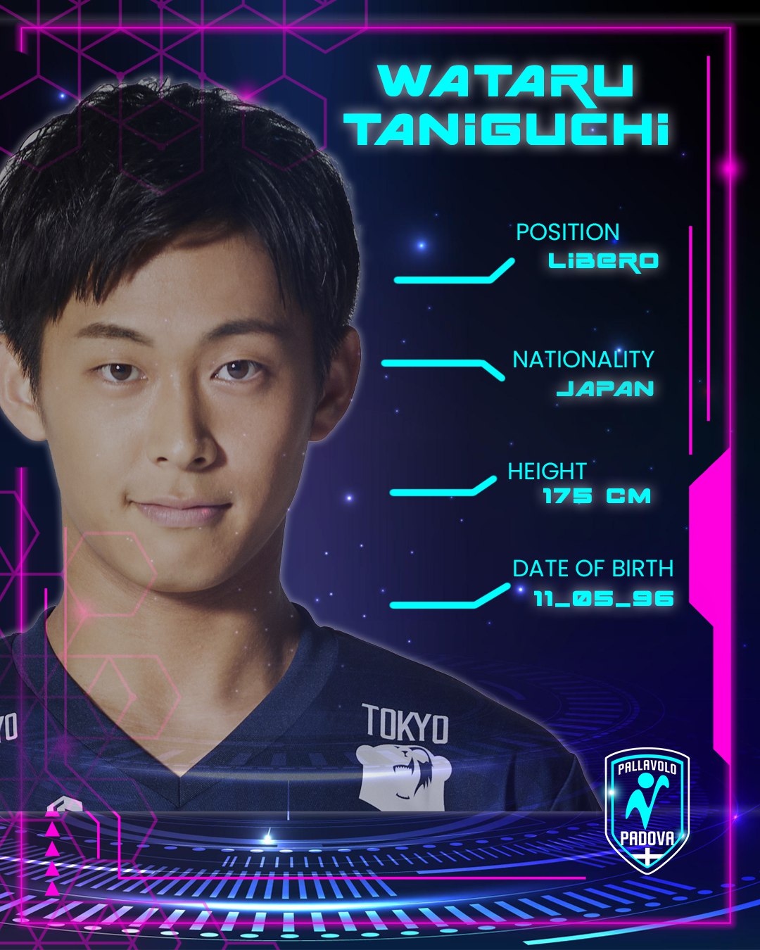 Dai Tokyo Great Bears un nuovo libero per Padova: Wataru Taniguchi